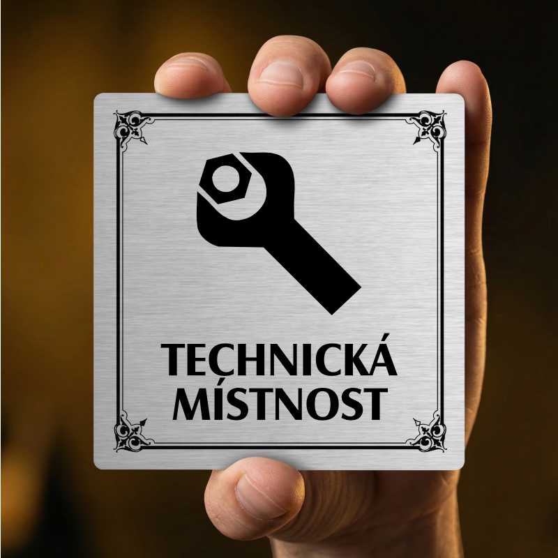 Piktogram Technická místnost – 6 typů rámečků a 4 velikosti